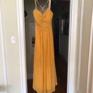 Azazie | Dresses | Azazie Long Bridesmaid Dress Marigoldyellow Nwt ...
